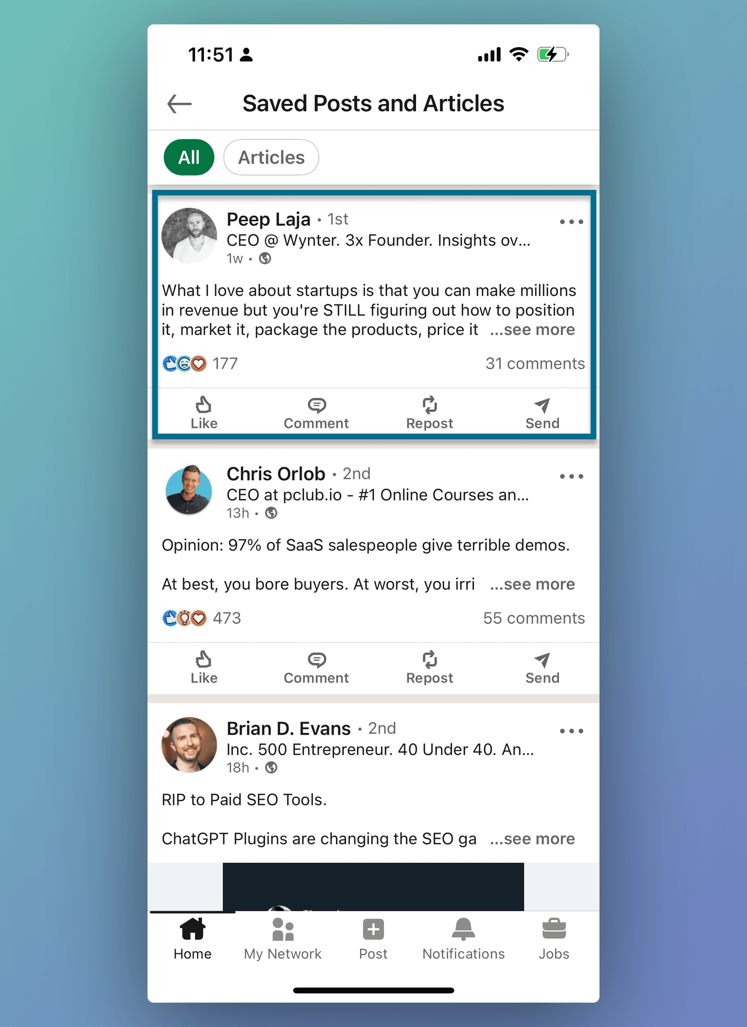 How to Save and Find Saved Items on LinkedIn [Mobile and Desktop ...