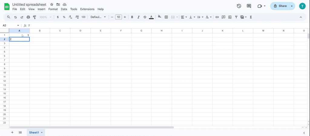 How to Fill Series in Google Sheets - 1 minute video guide