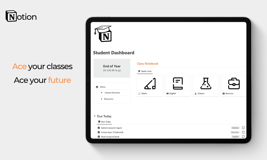 20 Best and Free Notion Templates for Students - Solt Wagner