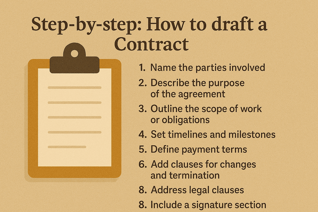 How to Draft a Contract: Step-by-Step Guide for Clear Agreements