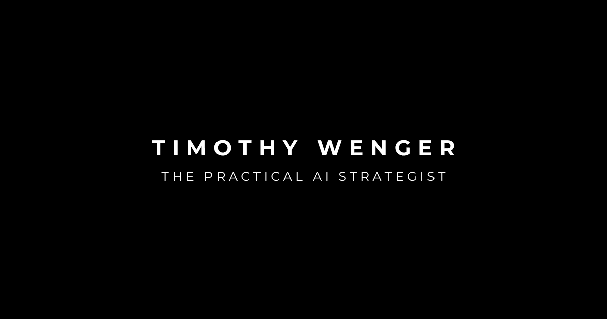 Timothy Wenger — AI Ops Consultant