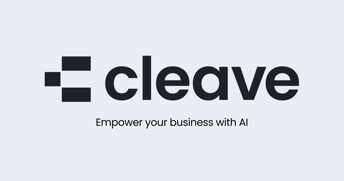 Cleave 클리브 : AI 기술로 기업과 업무를 혁신합니다.