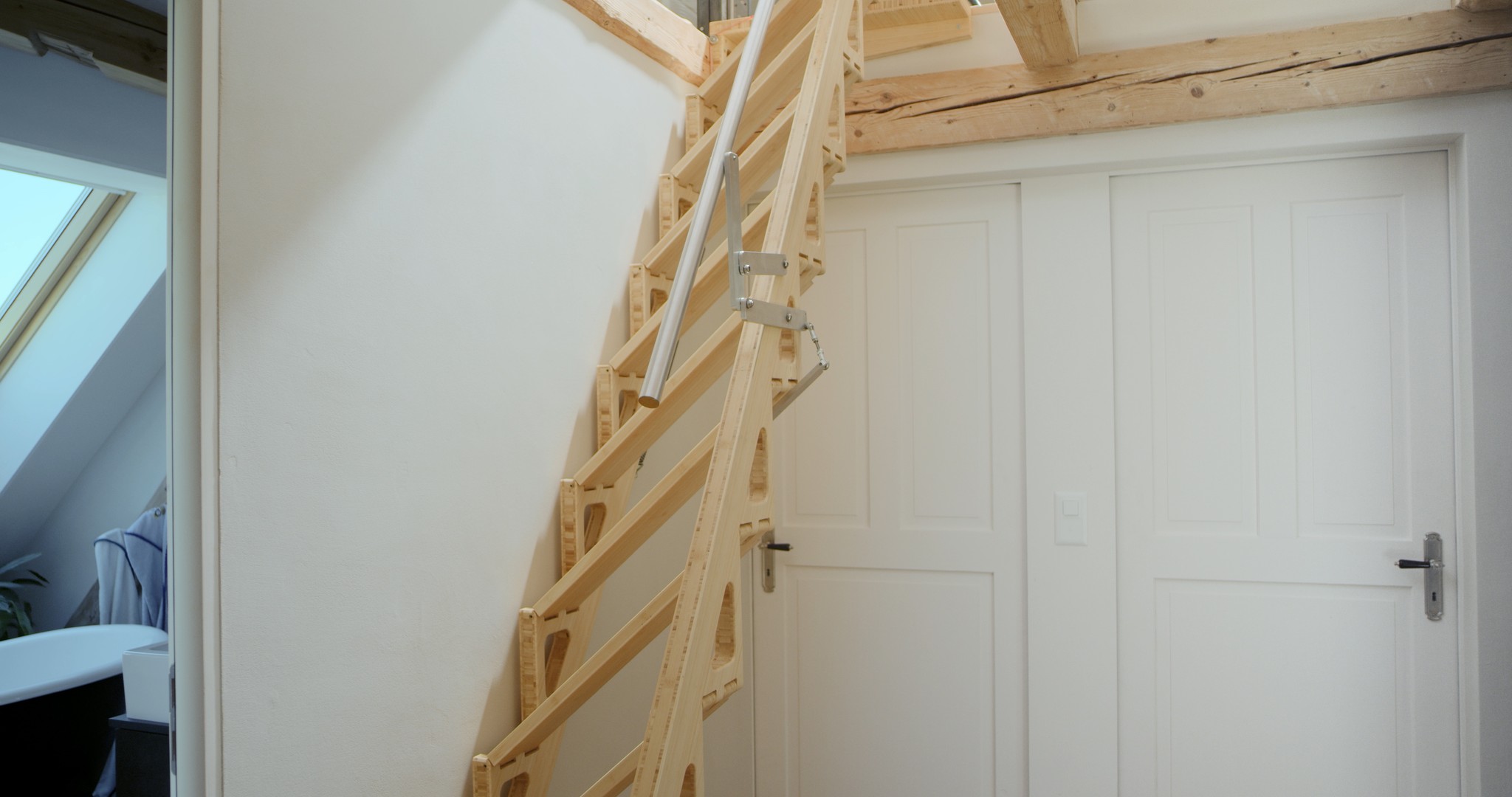 Folding Staircase for custom made with Bamboo