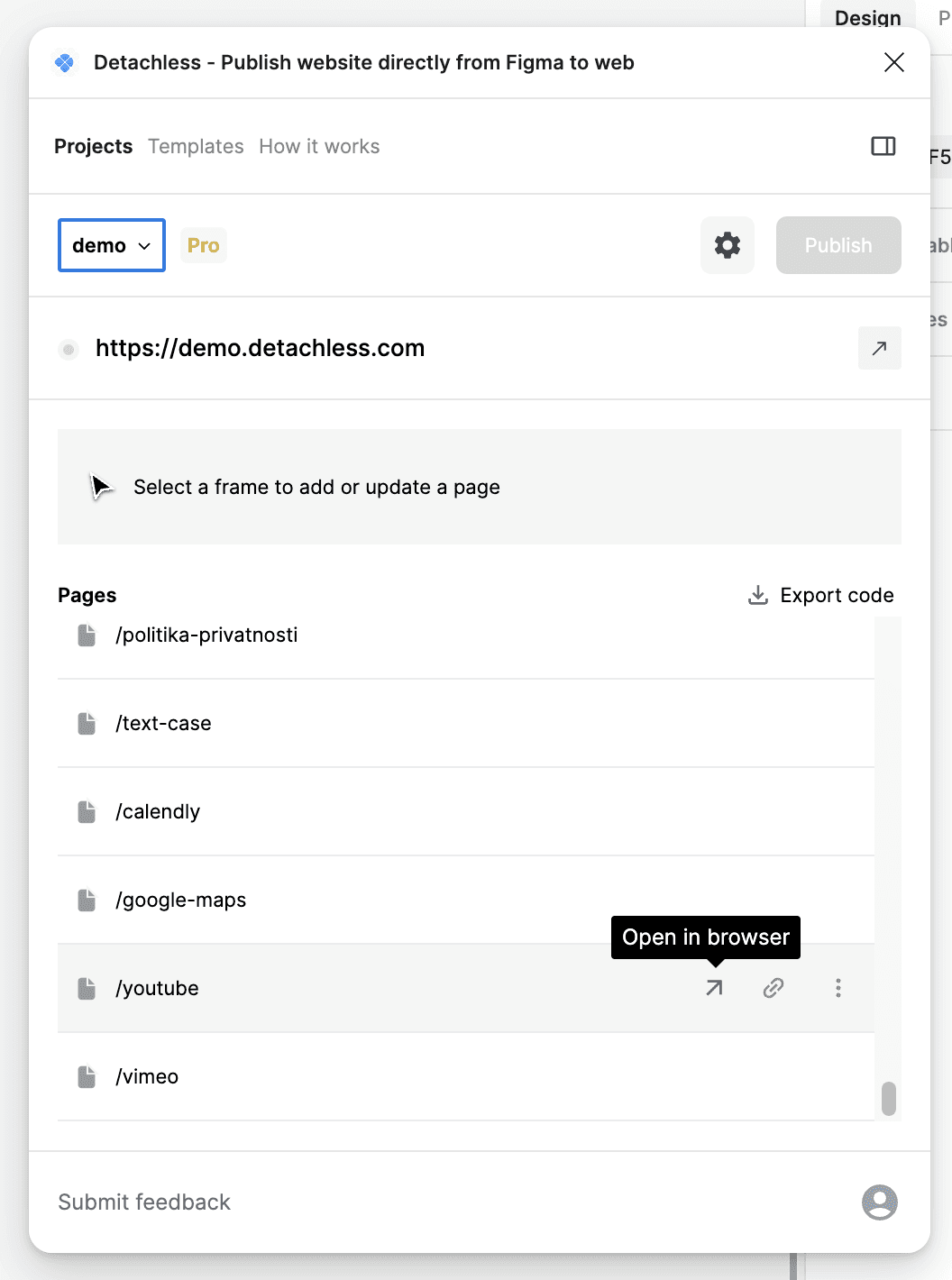 Embed YouTube Videos in Your Figma Website with Detachless