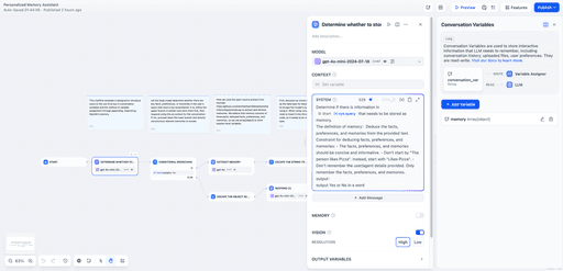 Dify Conversation Variables: Building a Simplified OpenAI Memory - Dify Blog