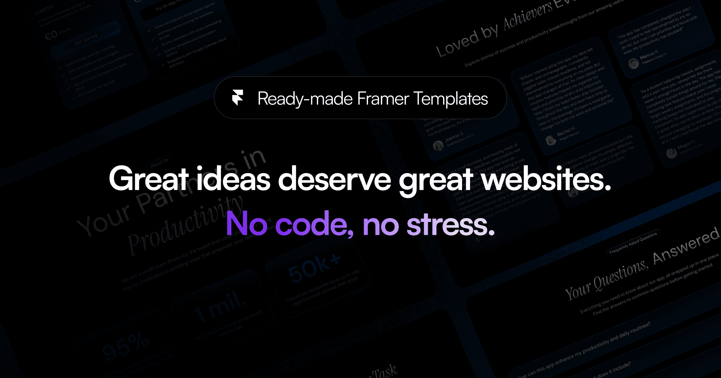 Najsu | Premium Framer Templates for Creatives and Entrepreneurs