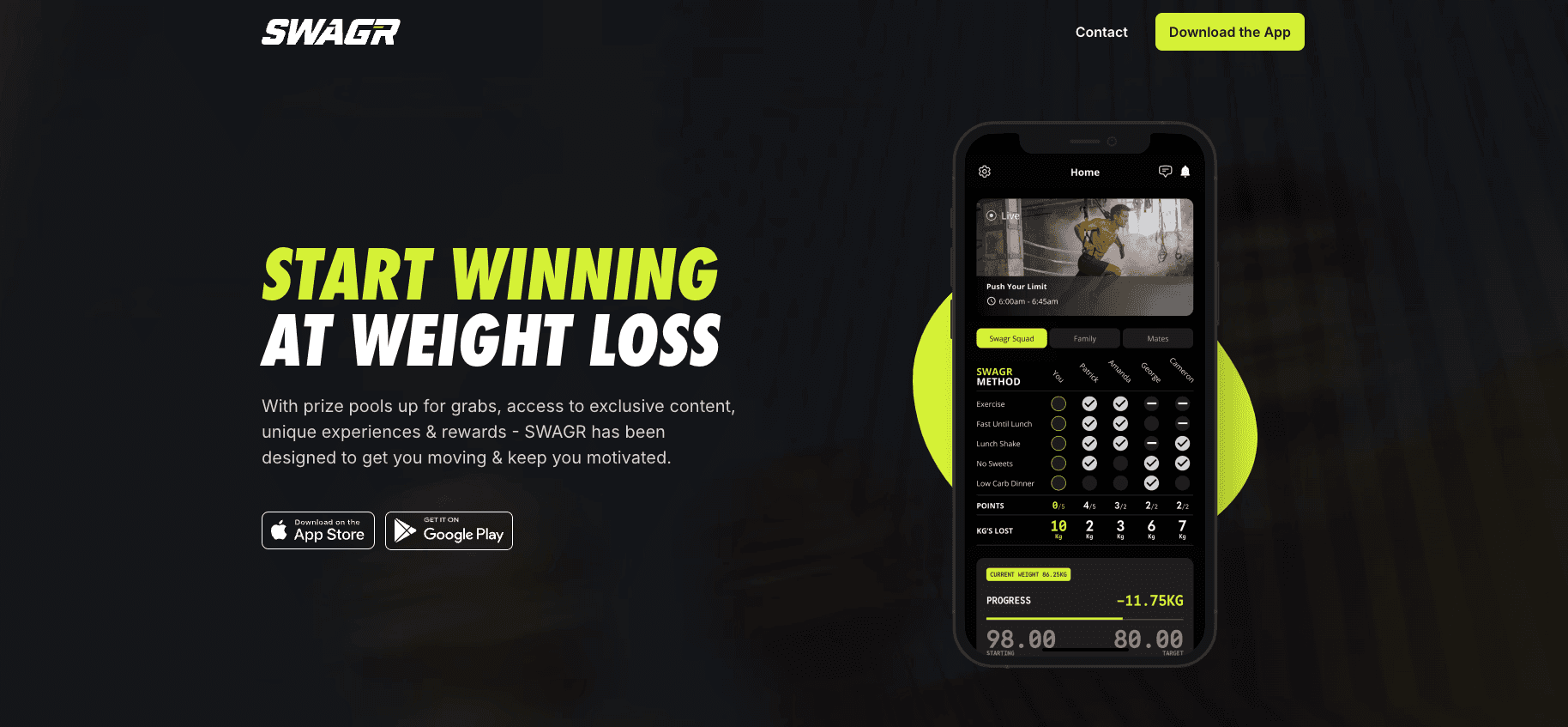 SWAGR - Get It Back! Start winning at weight loss.