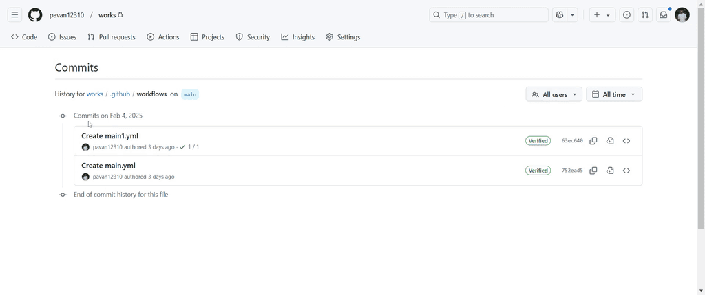 Como Ver o Histórico de Commits no GitHub – Guia Simples - guia em vídeo de 1 minuto