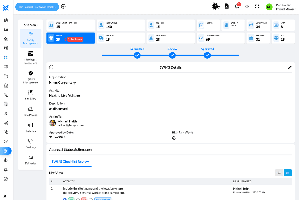 Construction Monitoring & Site Management Software | Plexa