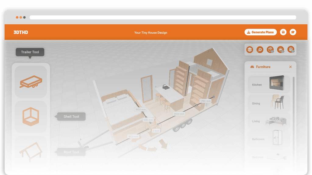 Tiny Easy: Online 3D Tiny House Designer Software