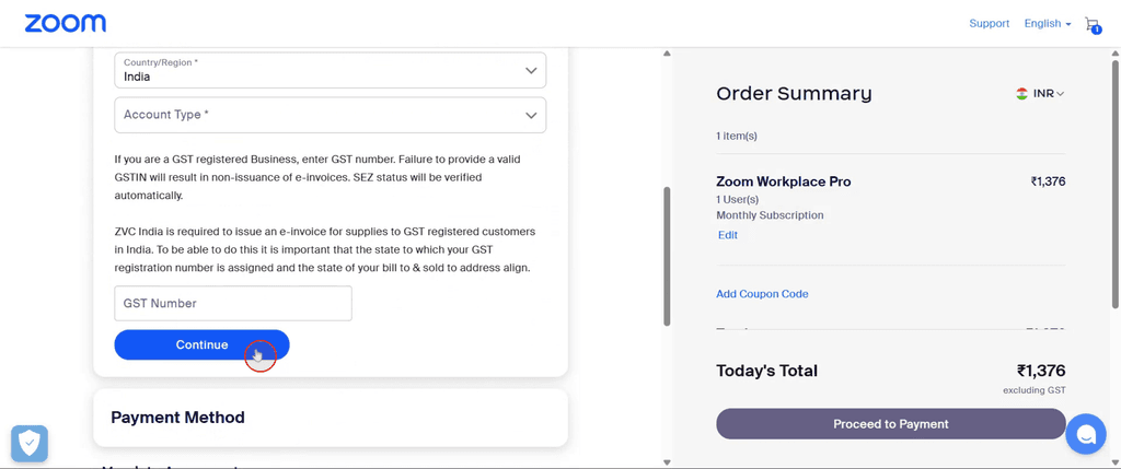 How to Upgrade the Zoom Account - 1 minute video guide
