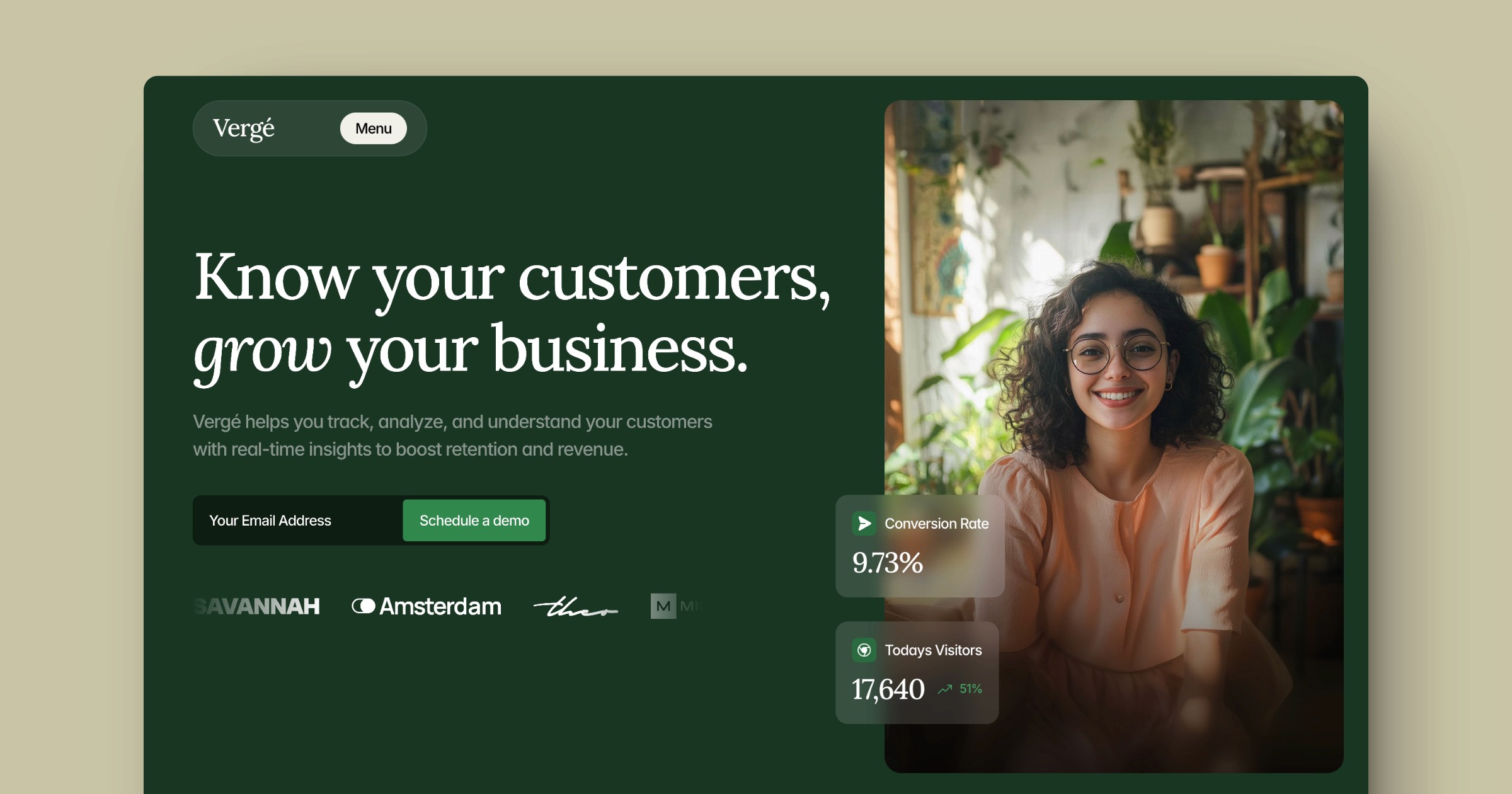 Vergé - SaaS Website Template for Framer
