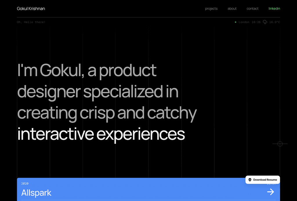 Dark Themed Web Design Inspiration