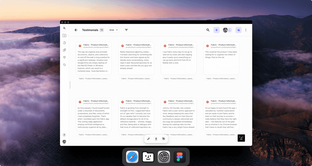 Fabric – your self-organizing workspace and file explorer