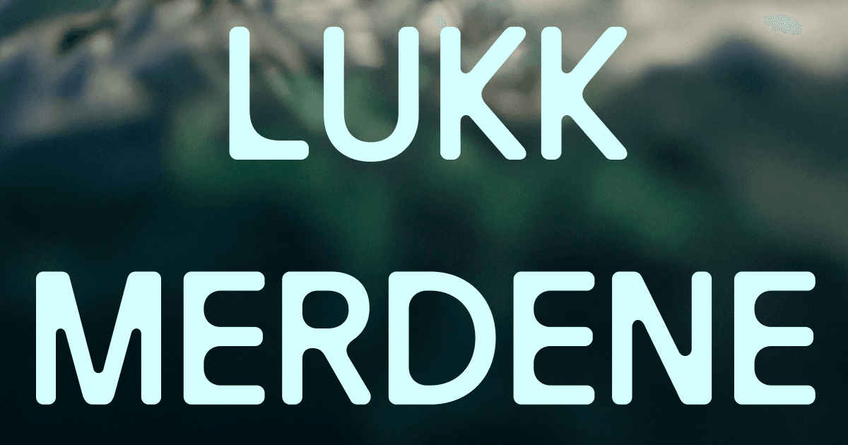 Signer oppropet nå! | Lukk Merdene