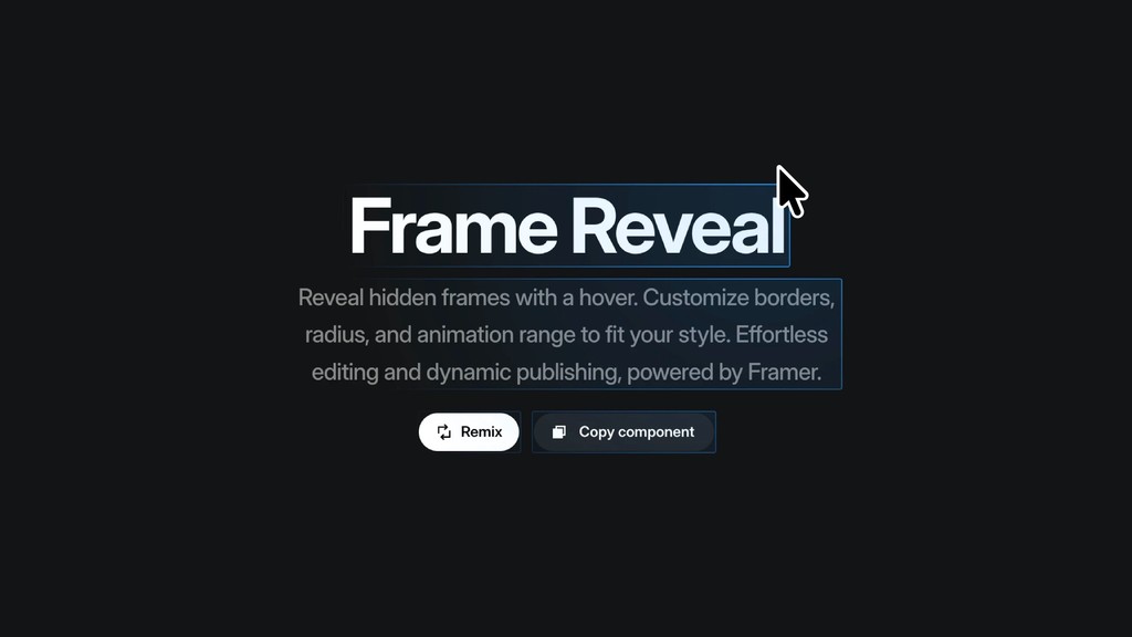 Frame Reveal Effect in Framer — Framer Resource