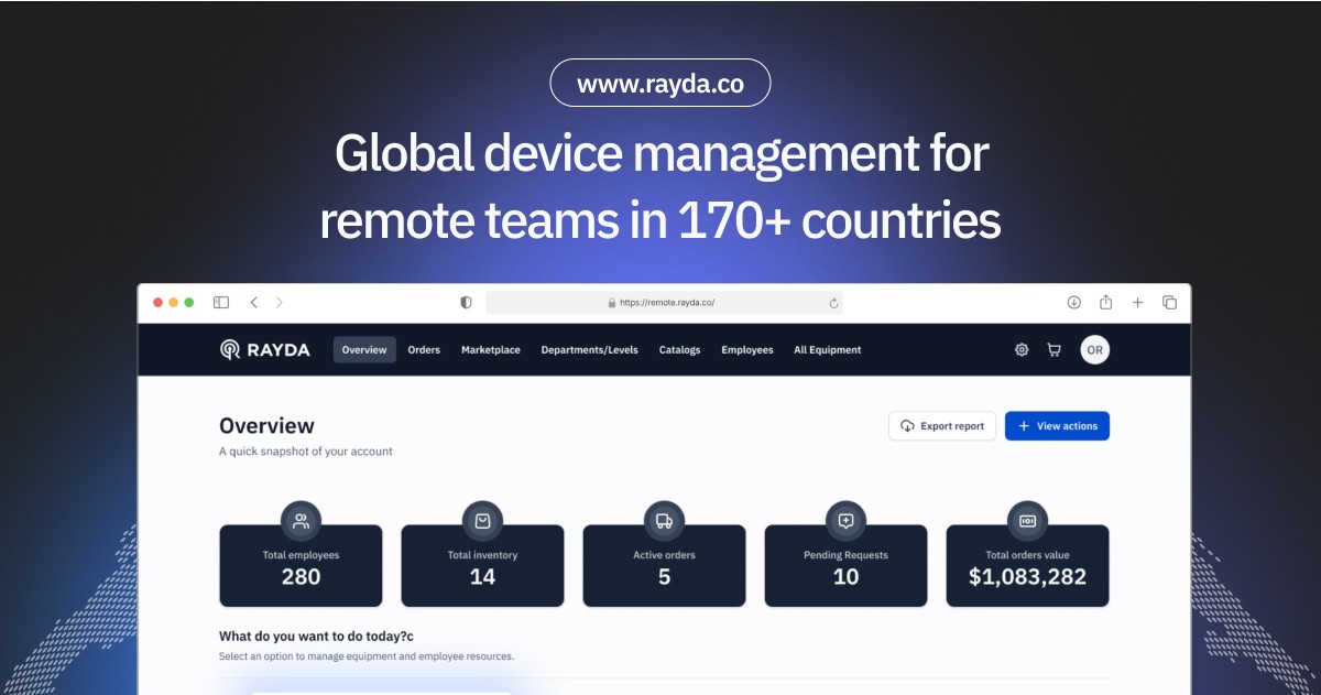 Easiest Way to Equip Global Remote Teams | Rayda