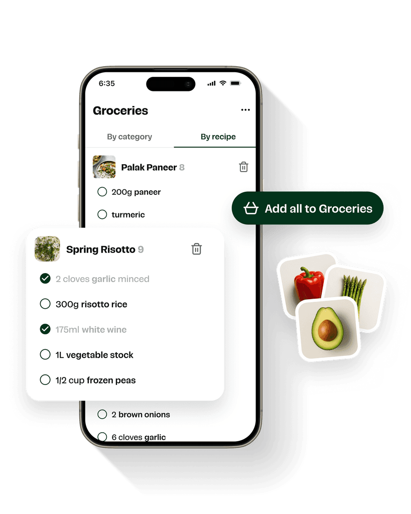 Grocery list generator | Clove