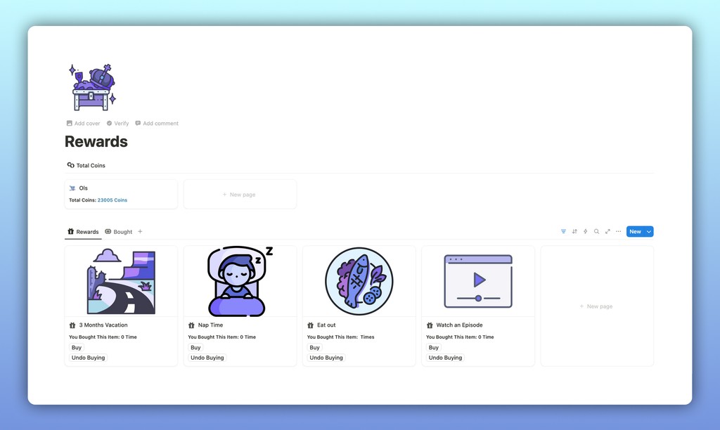 Best Free Gamified Notion Template - OlsNotion