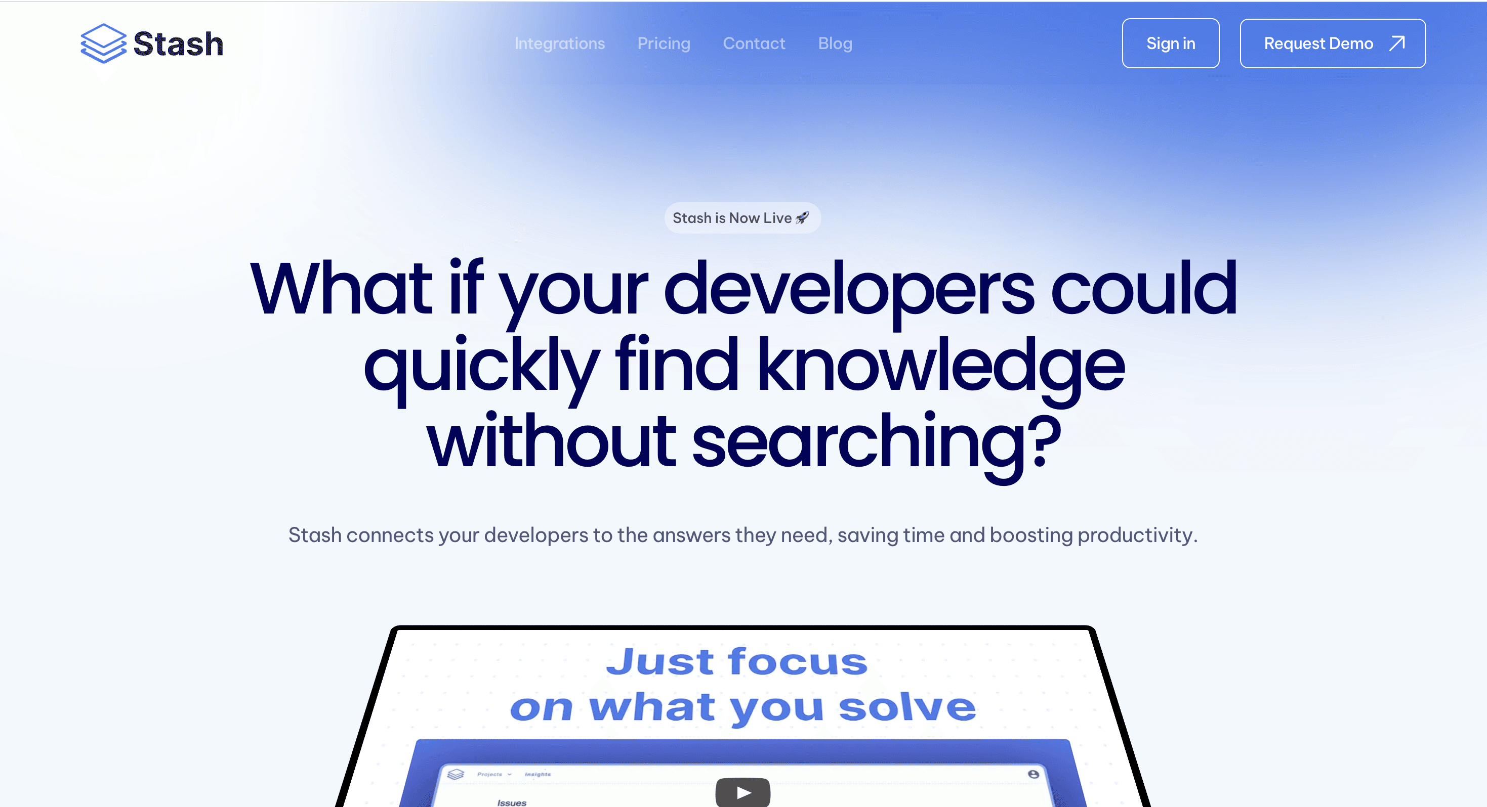 Stash: Issue Resolution Simplified.