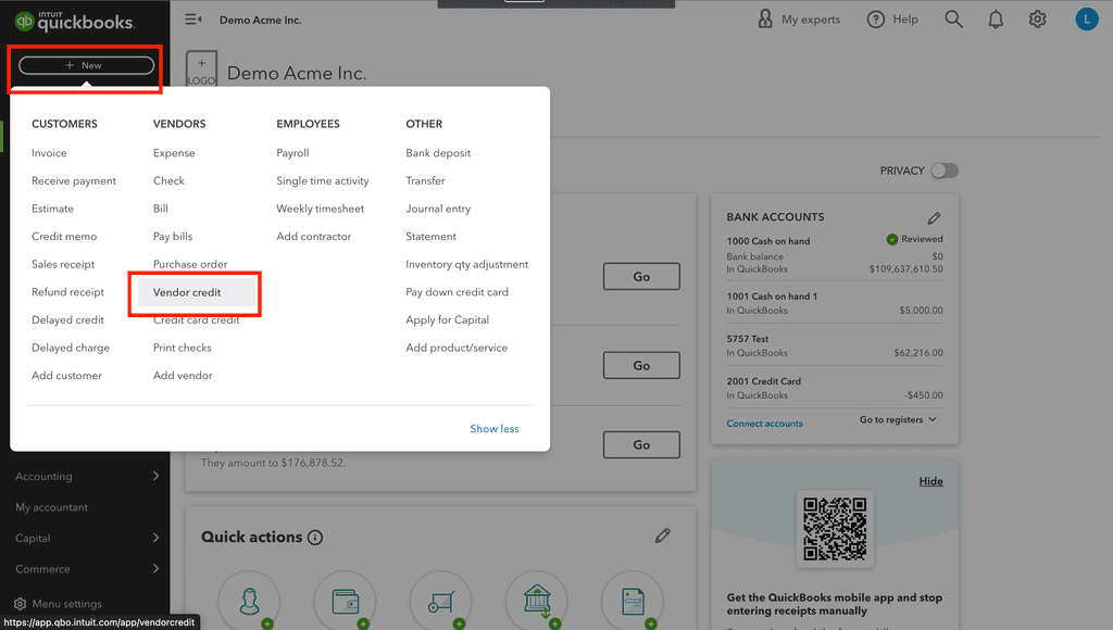 How to Apply Vendor Credit in QuickBooks Online - LiveFlow Learn