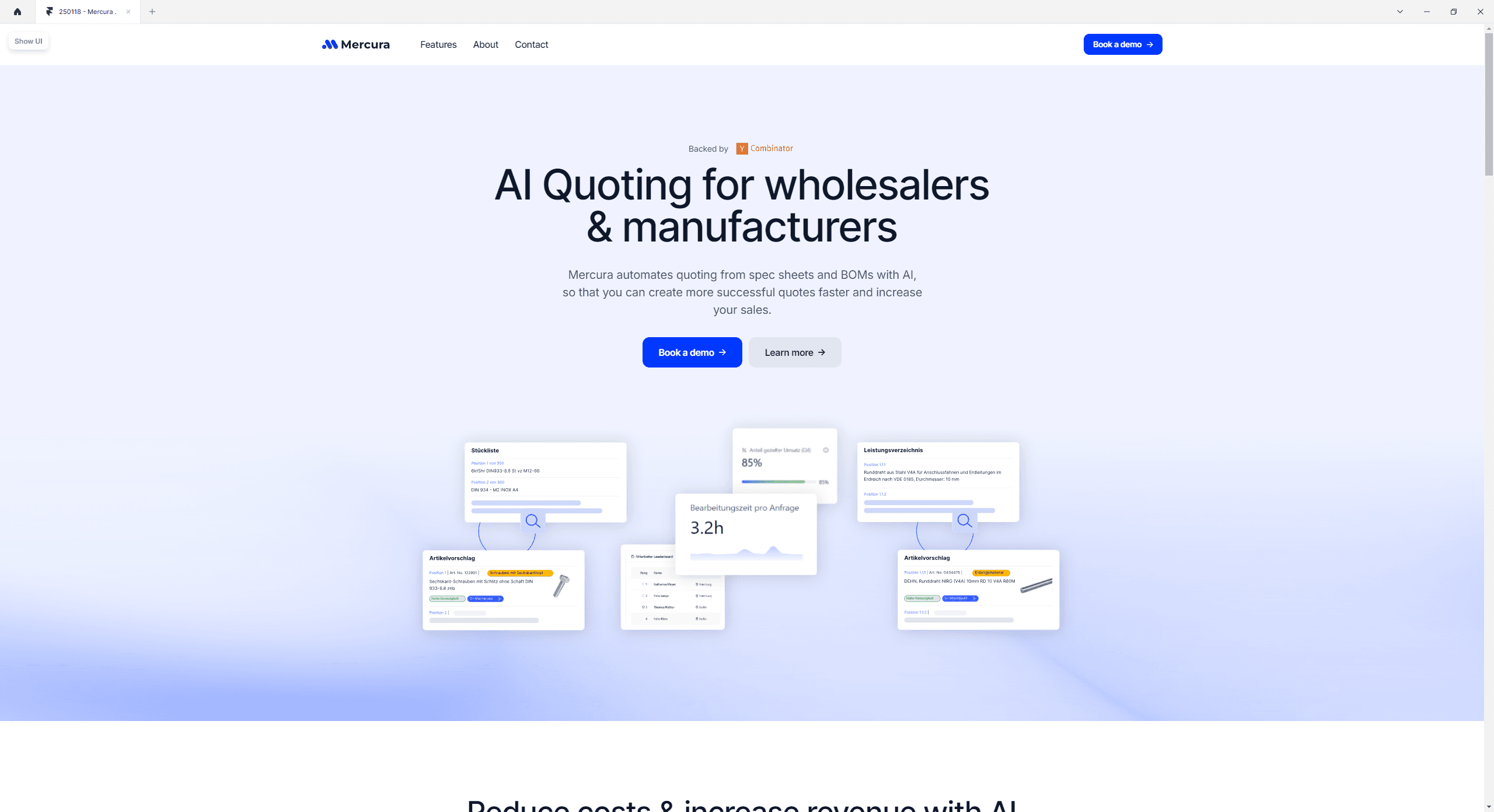 AI Quoting for wholesalers & manufacturers