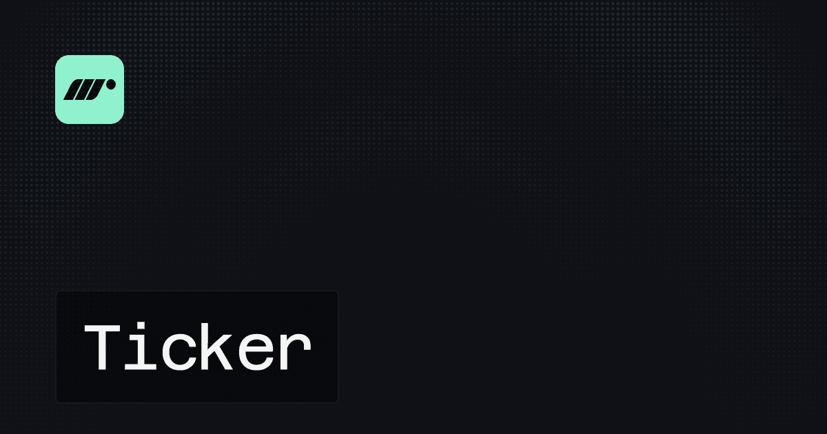 Ticker — Infinite scroll marquee animation | Motion