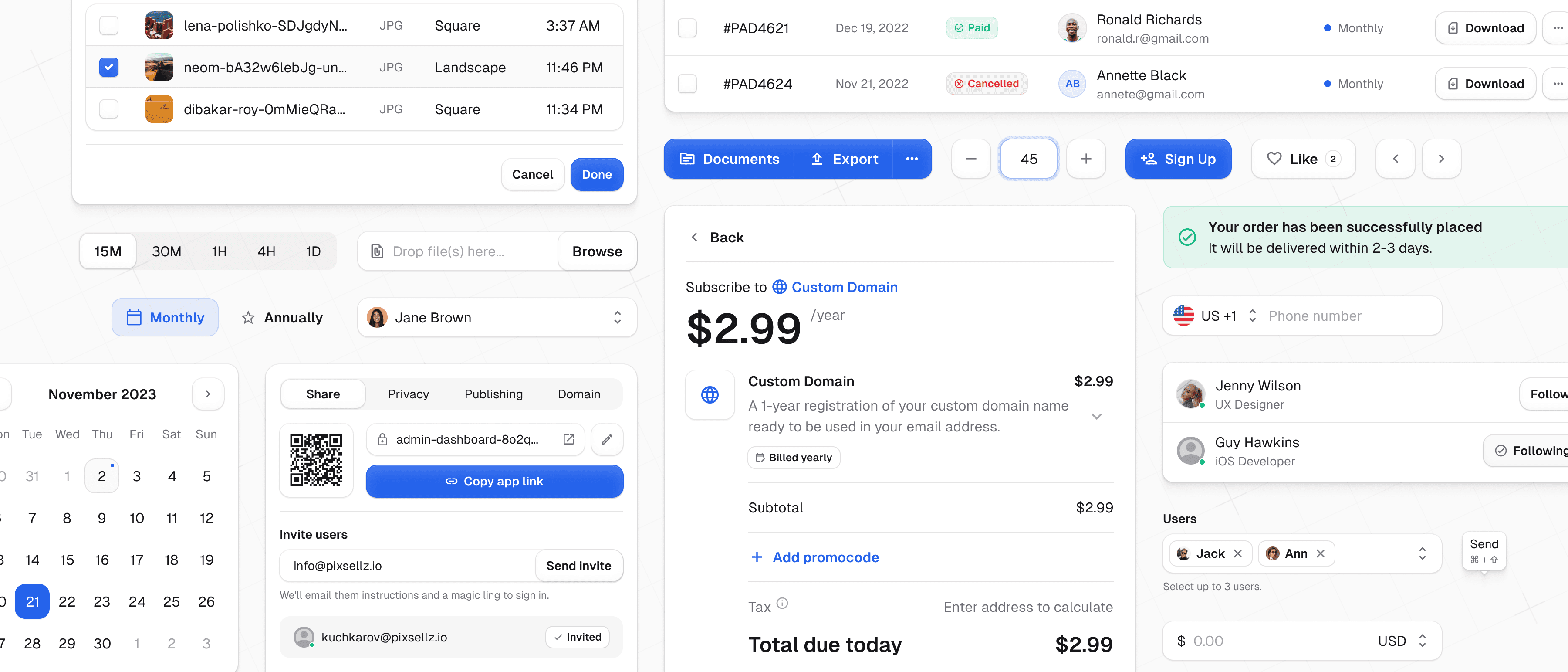 Base 02 UI Kit for Figma