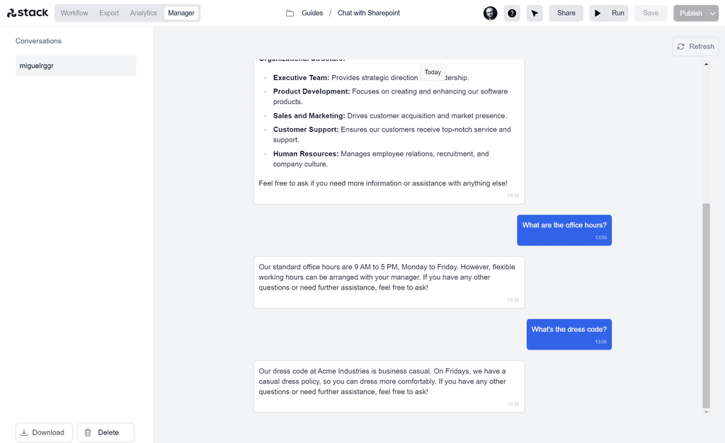 Chat with SharePoint Using AI Agents