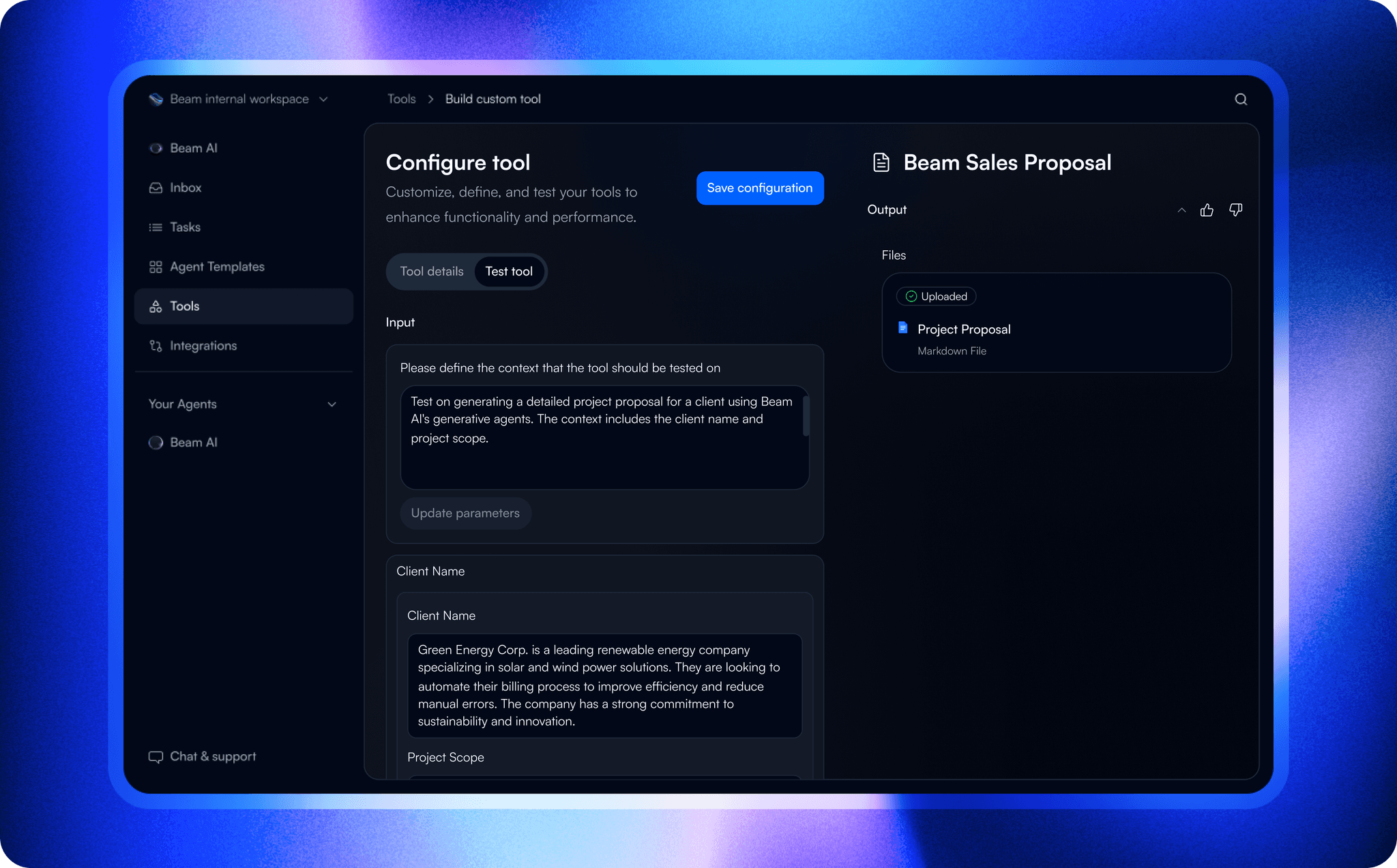 Beam Sales Proposal | AI Agent Tools