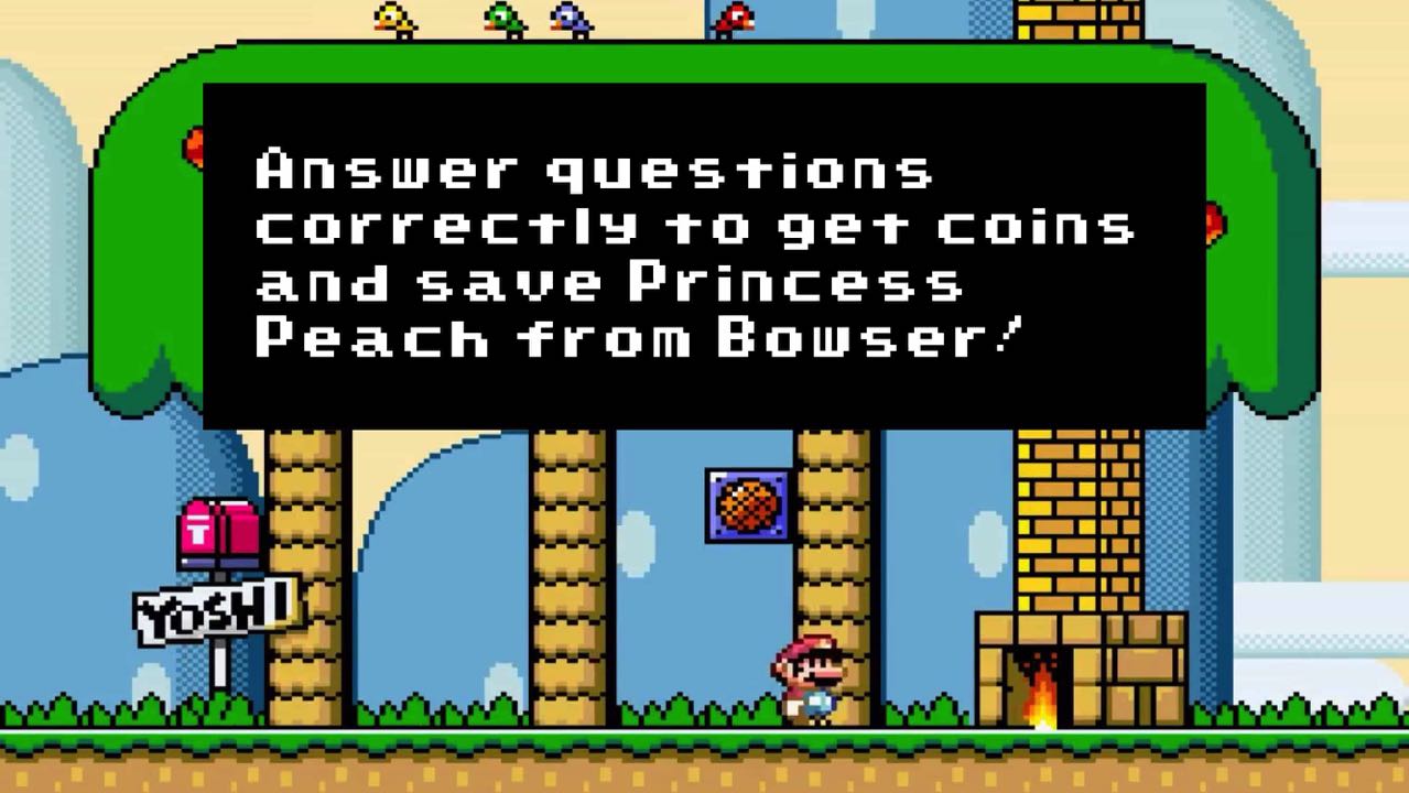 Super Mario World Quiz Template - D Story
