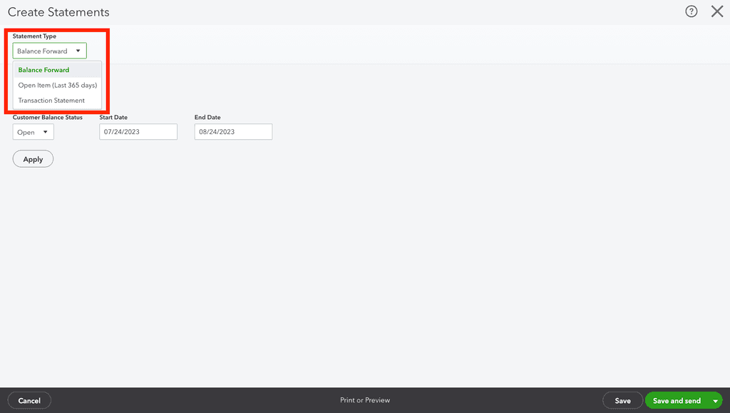 Which 3 Types of Customer Statements Can QuickBooks Online Generate ...
