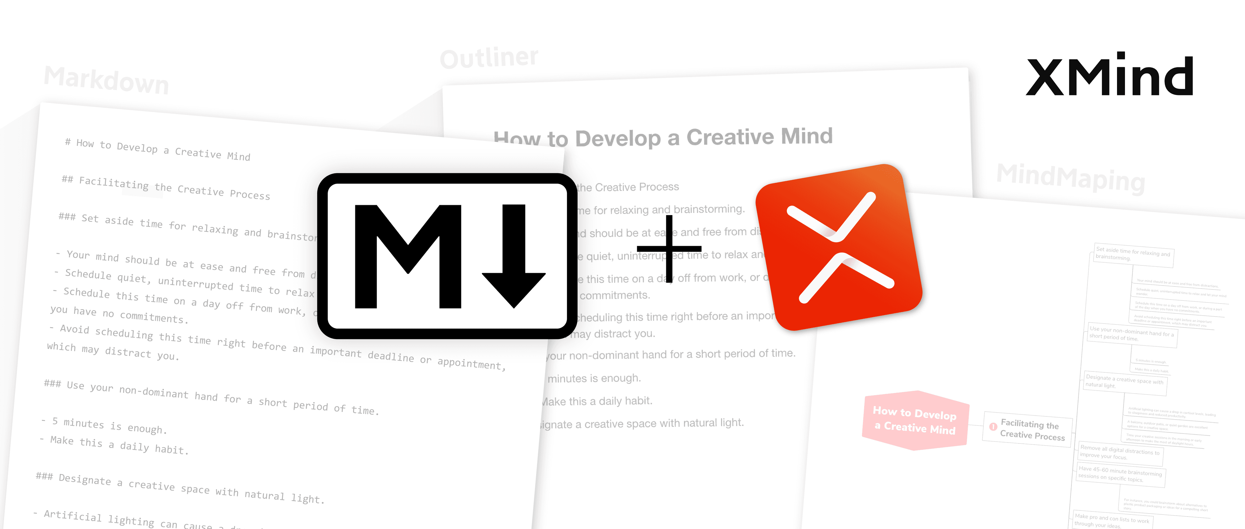 A Markdown Plus XMind Workflow for Writing