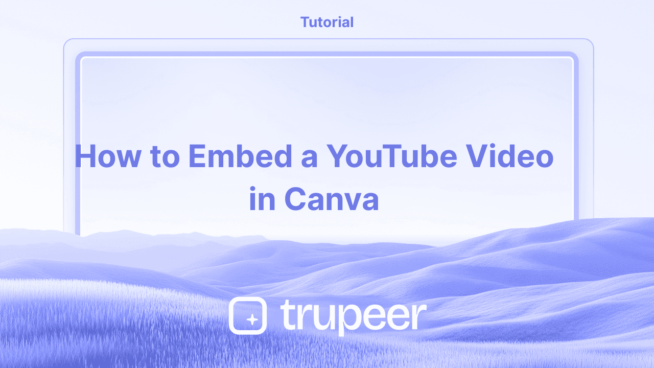 Comment intégrer une vidéo YouTube dans Canva – Guide simple - guide vidéo de 1 minute