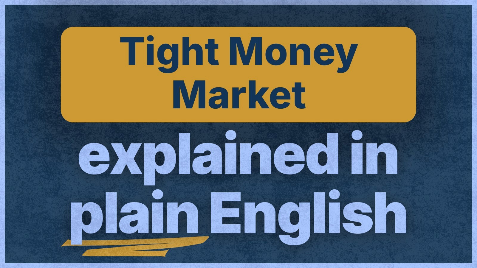 Tight Money Market: When Lenders Keep Their Wallets Closed