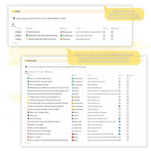 Notion For Teachers: Digital Teacher Planner | Notion Template