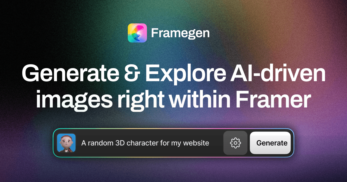Framegen AI for Framer