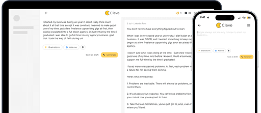 Cleve AI - Personal Branding Tool
