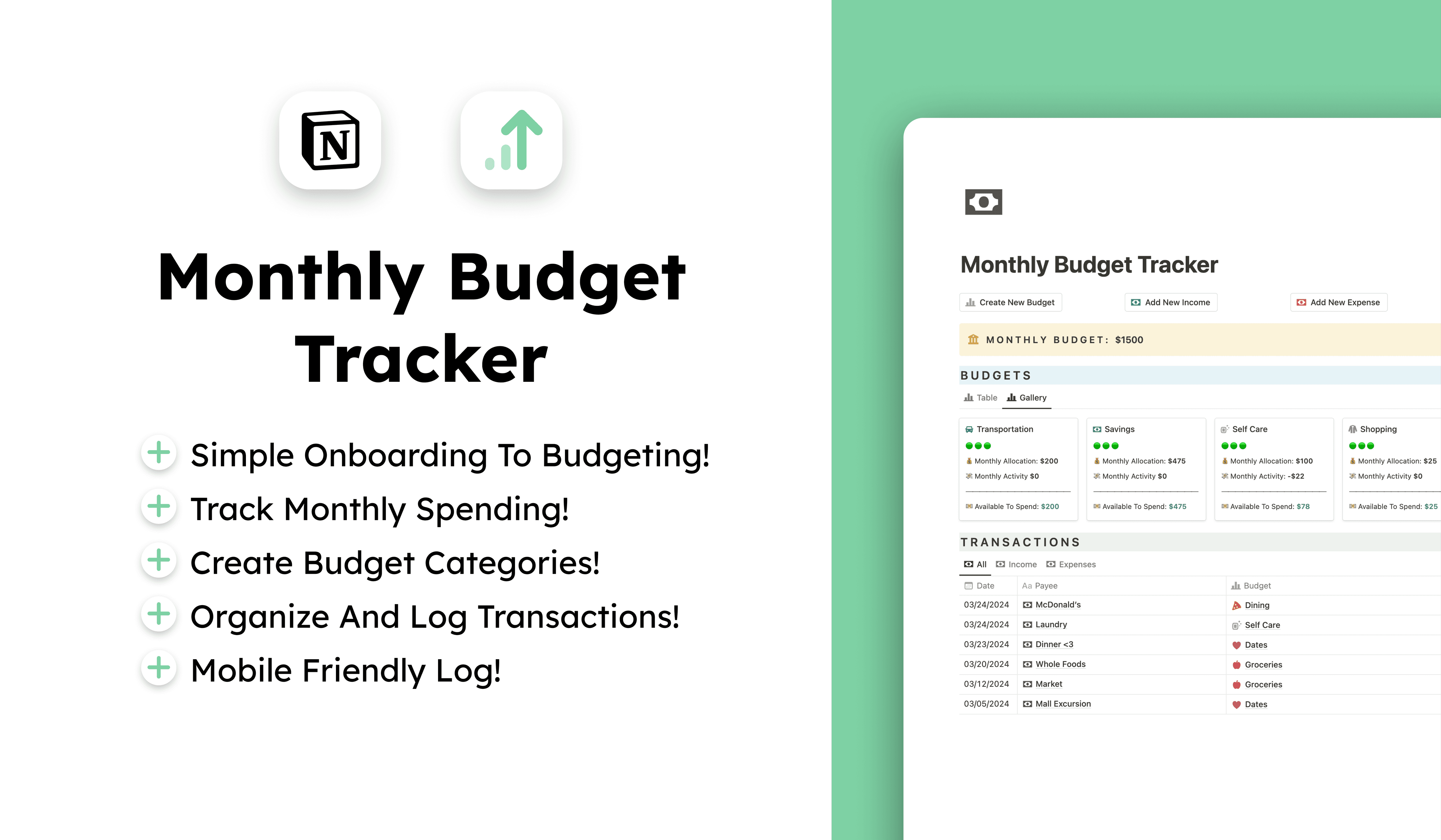 10 Best Notion Budget Templates (Free & Paid) - FocusWhale