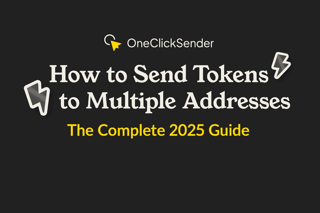 How to Send Tokens to Multiple Addresses (2025 Guide) - Oneclicksender