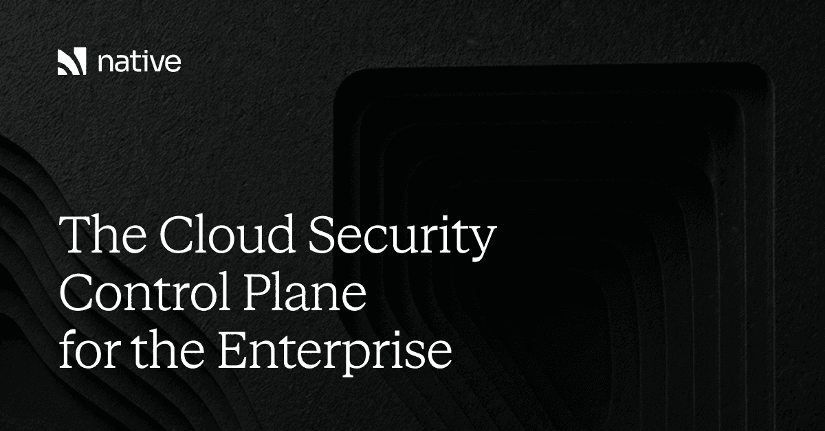 Native Security | The Cloud Security Control Plane for the Enterprise