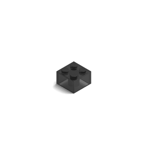 Shapefest™ | Black Transparent Isometric Building Blocks 3D Illustrations