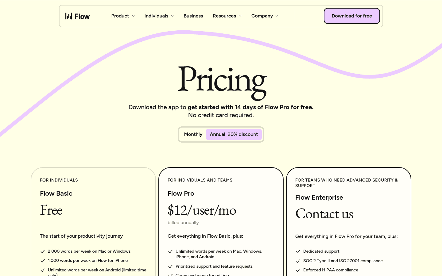 Wispr Flow Pricing 2026: $144/year, $15/month - Cost, Free Plan, and ...