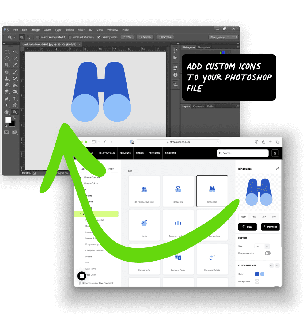 45+ Photoshop Icon Sets: Free SVGs