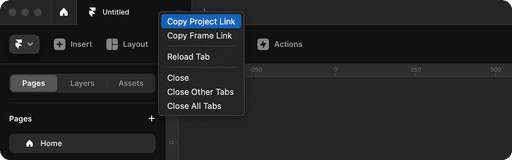 How can I get the project link? — Framer Help