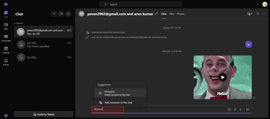 How to Ping Someone on Teams - 1 minute video guide