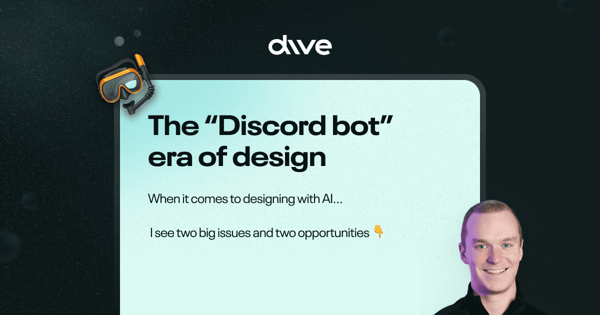 🤿 Dive Club | We're in the "Discord bot" era of design