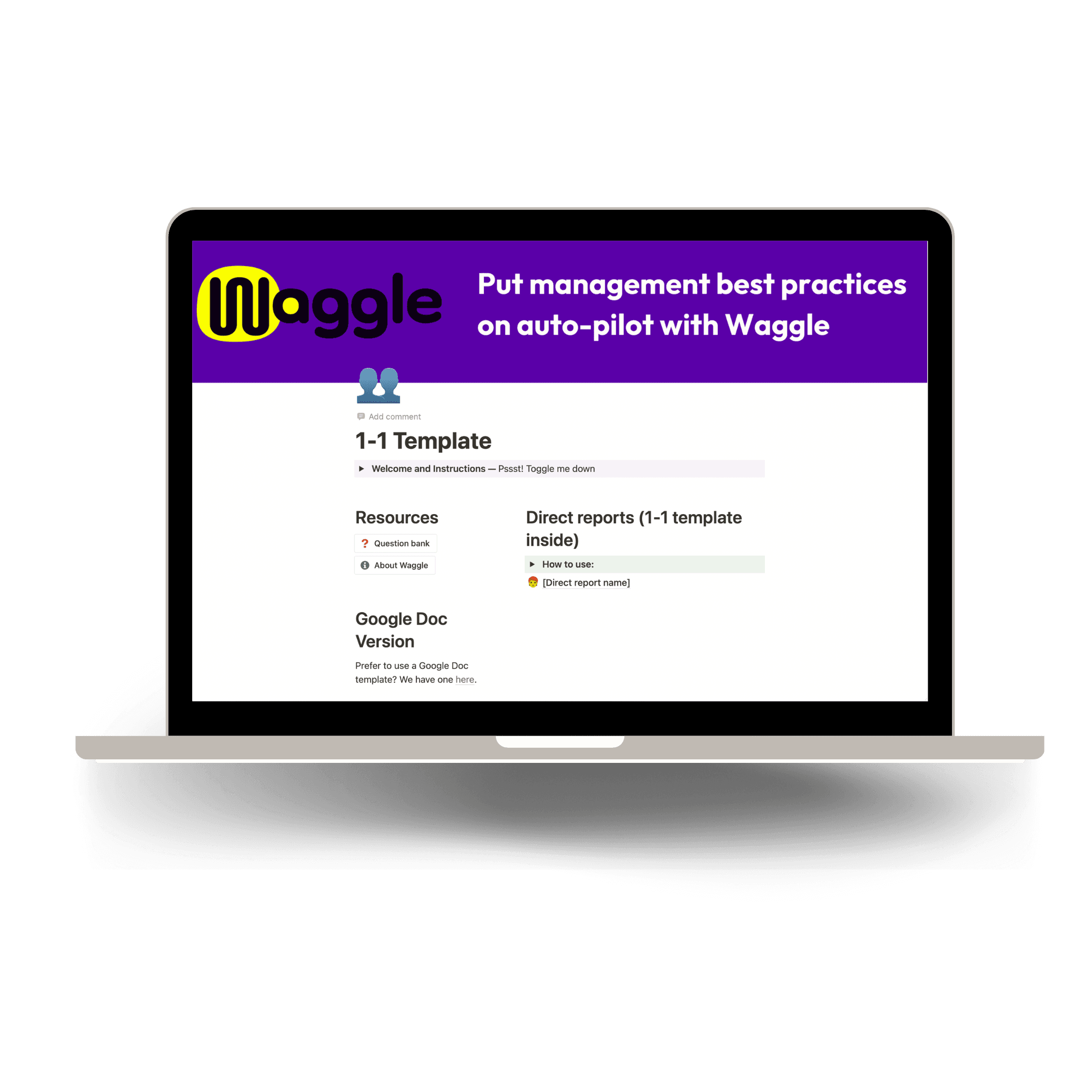 Free One on One Meeting Template & Top Tips for Great Managers - Waggle