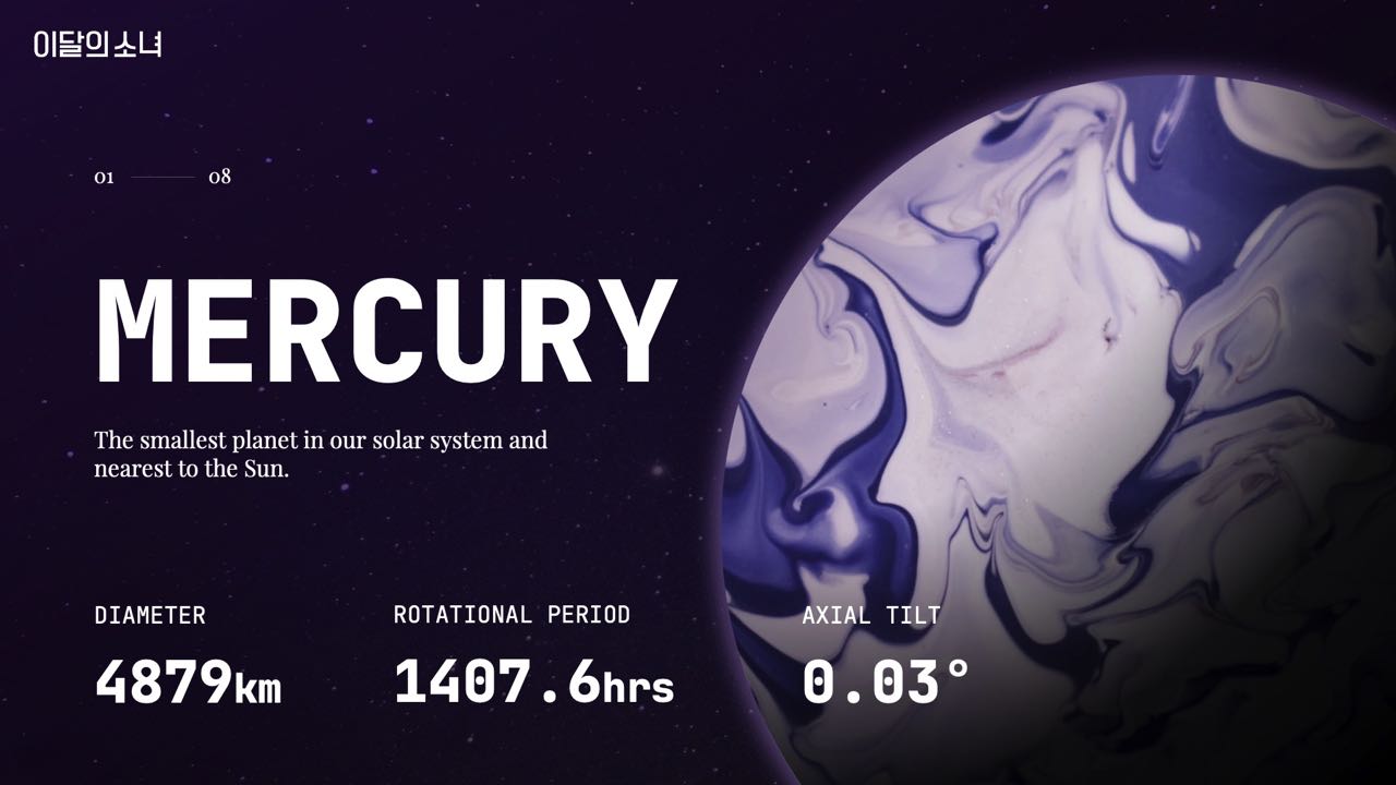 LOONA Space Template - D Story