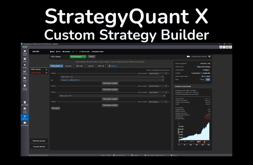 StatOasis Blog - 🏆 StrategyQuant X Review: The No-Code Way to Build Trading Strategies